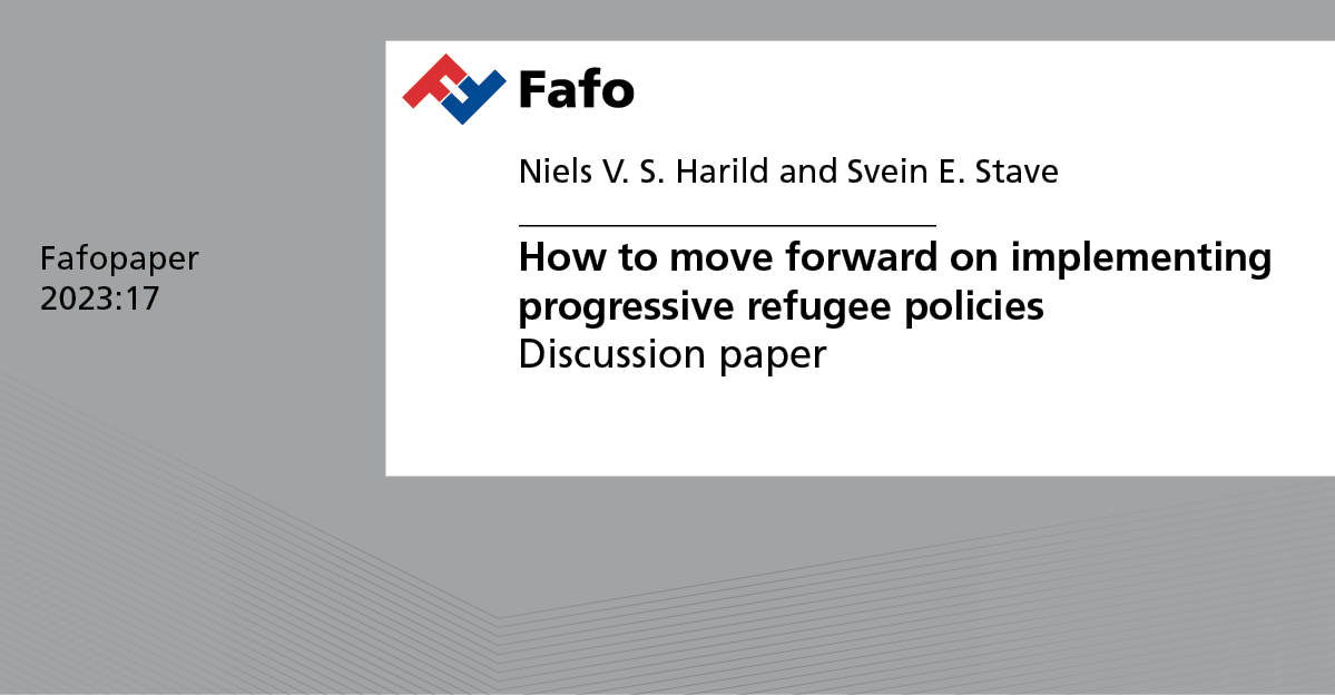 How to move forward on implementing progressive refugee policies ...