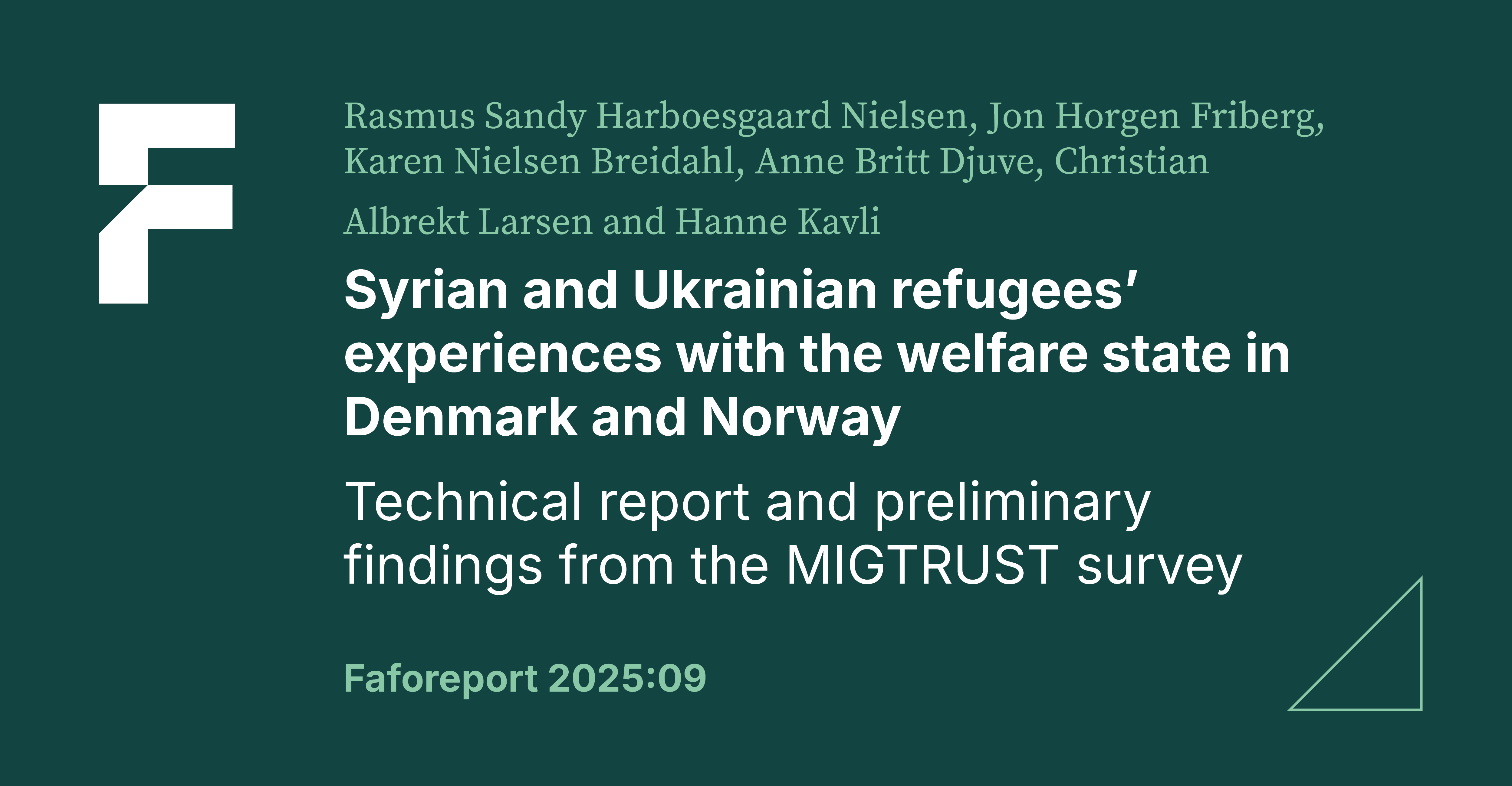 Syrian and Ukrainian refugees’ experiences with the welfare state in Denmark and Norway ...